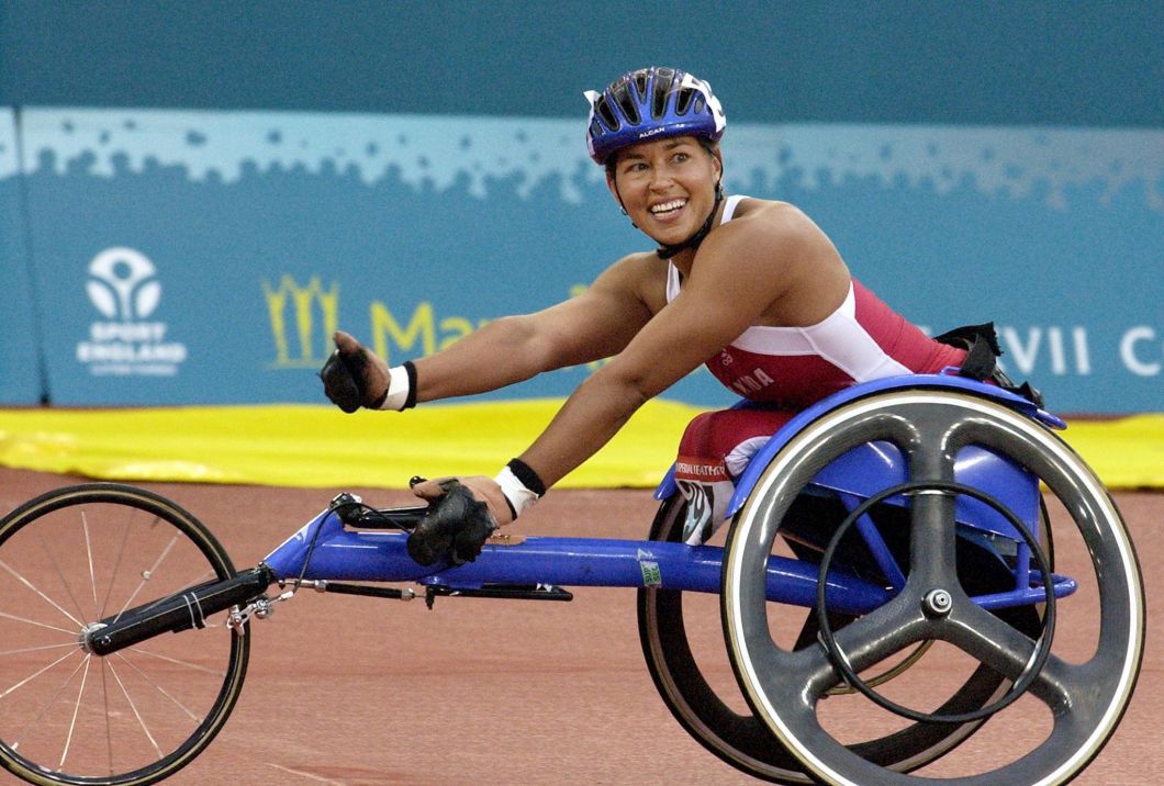 Canadian Para Athlete Chantel Petitclerc in action at the Manchester ...